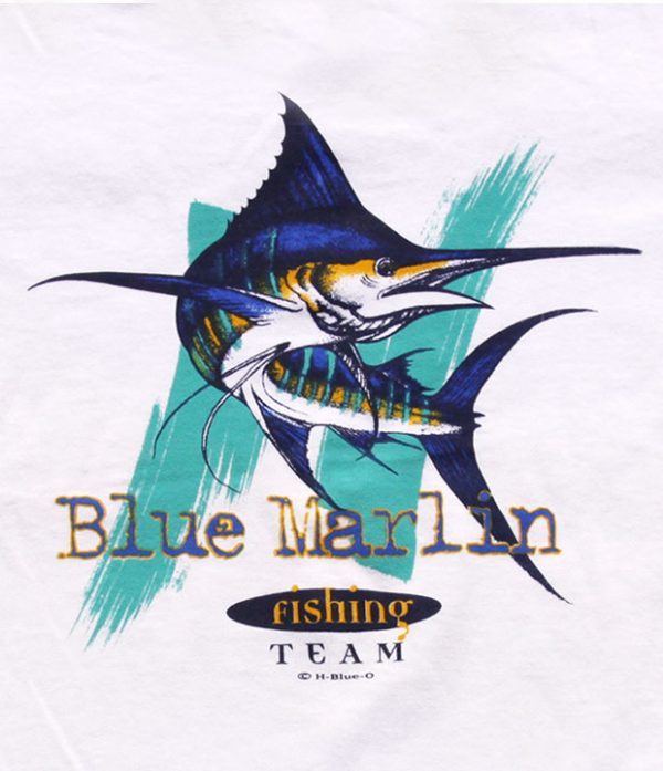 Kids' Blue Marlin T-Shirt - H-Blue-O • Saltwater Fishing T-Shirts
